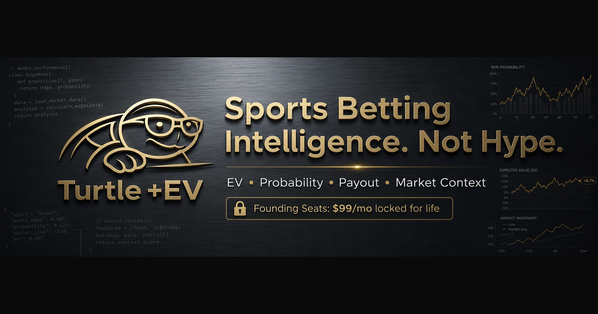 Turtle +EV Labs | +EV Player Prop Probability Engine